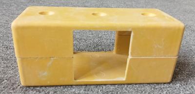 China 50mm FRP Square Tube Connector Four Way SMC Moulded Accessaries For Construction Usage for sale