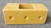 China 50mm FRP Square Tube Connector Four Way SMC Moulded Accessaries For Construction Usage for sale