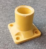China Yellow FRP Fiberglass SMC Handrail Base FRP Tube Construction Base Accessaries for sale