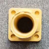China Yellow FRP Fiberglass SMC Handrail Base FRP Tube Construction Base Accessaries for sale