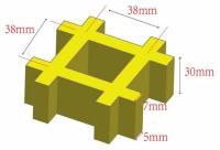 China 38*38*30mm FRP Grating For Walkway Or Platform Customized Color And Size for sale
