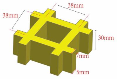 China 38*38*30mm FRP Grating For Walkway Or Platform Customized Color And Size for sale
