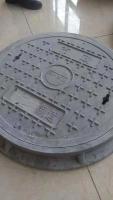 China 19.7 Inch Grey Fiberglass Circle Manhole Cover General Style For Road Construction for sale