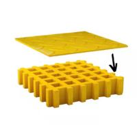 China Customized Frp Grating Pattern Cover Plate Frp Grille Plate Sidewalk Grate For Flooring Panels for sale