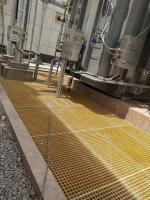 China Electroplating Plant Walkway Use 38*38*30mm FRP Grating Customized Size And Color for sale
