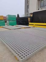 China Electroplating Plant Walkway Use 38*38*30mm FRP Grating Customized Size And Color for sale