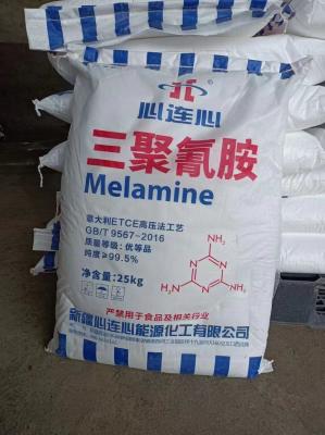 China 99.5 99.8 Min Purity High Pressure Melamine For Tableware Wood Plywood Coating for sale