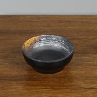 China 100% Melamine Round Side Black Rice Bowl Durable Safe for sale