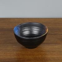 China 100% Melamine Round Side Black Rice Bowl Durable Safe for sale