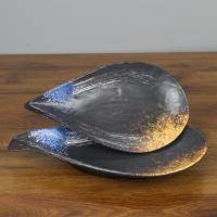China Exotic 100% Melamine Plate Water Drop Plate Flower Shape Plate Triangle Shaped for sale