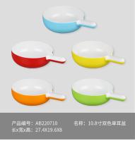 China Restaurant Hotel Soup Noodle Deep Melamine Round Bowls Drop Resistant With Handle for sale