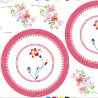 China Sample Available And Free Melamine Plate Decal Paper With Die Cutting Type Of Kiss Cut for sale