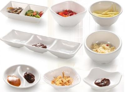 China Custom White Color Melamine Tableware Big Plastic Kitchen Serving Bowls for Ramen for sale