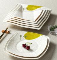 China Custom White Color Melamine Tableware Big Plastic Kitchen Serving Bowls for Ramen for sale