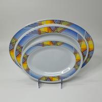 China Customized Lovely Pink Melamine Dinner Plate Gift Set JD-30808 for sale