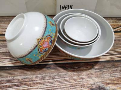 China Custom Design Ramen Bowl Melamine With Full Color Interior And Exterior Decal For Dinner Or Salad for sale