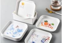 China Temperature Resistant and Customizable Color Melamine Container for Various Uses for sale