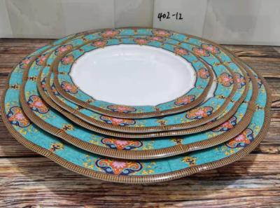 China Custom White Melamine Dinnerware Sets For Kitchen Serving Bowls for sale