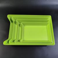 China Wholesale Custom Restaurant Melamine Plastic Wooden Serving Trays for sale