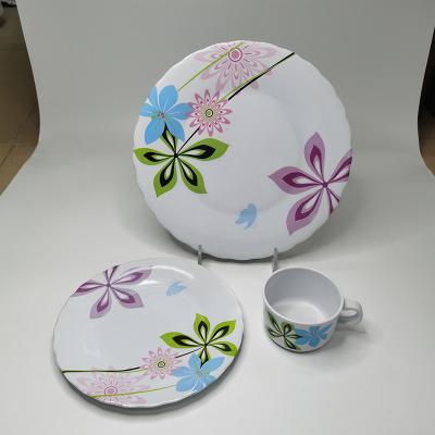 China Temperature Resistant Melamine Dinnerware Customizable Color Melamine Tableware for sale