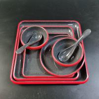 China Bpa Free Old-fashioned Melamine Serving Tray Withstand Temperature -20 Degree To 120 Degree for sale