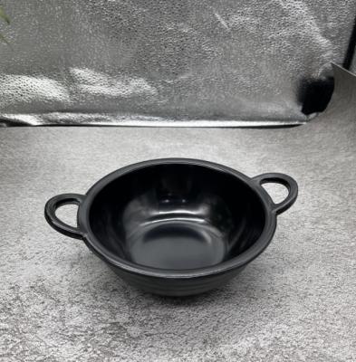China Glossy Black Handle Melamine picnic set for sale