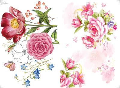 China Printed Decal Paper With Customizable Pattern For Melamine Tableware With Size 59*44CM for sale