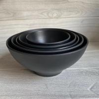China Black Melamine Bowl 100% Food Grade Customizable Logo for sale