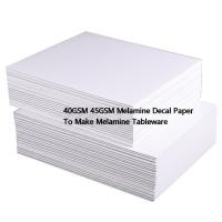 China 40GSM 45GSM Melamine Decal Paper To Make Melamine Tableware for sale