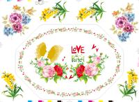 China Printed Paper For Melamine Tableware With Customized Designs Of Size 59*44CM for sale