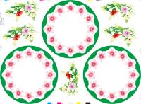 China Printed Paper For Melamine Tableware With Customized Designs Of Size 59*44CM for sale