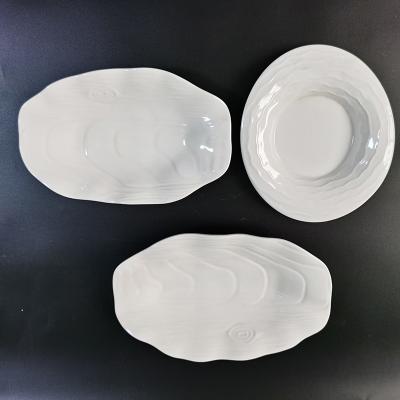 China White Customized Melamine Plate Withstand Temperature -20℃-120℃ for Hotel Restaurant and Home Use for sale