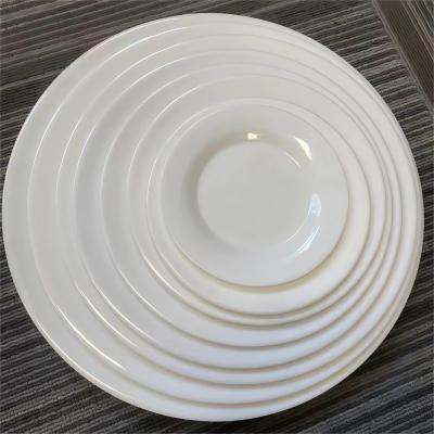 China White Customized Melamine Plate Withstand Temperature -20℃-120℃ for Hotel Restaurant Use for sale