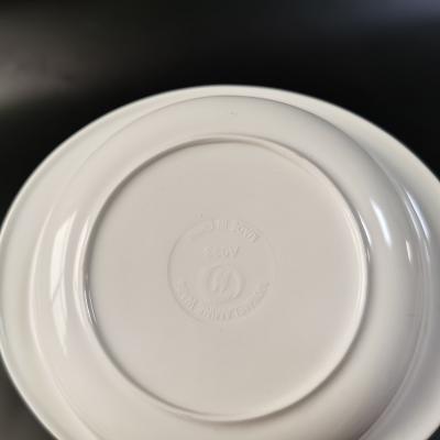 China White Customized Melamine Environmental Friendly Plate Withstand Temperature -20℃-120℃ For Hotel Restaurant for sale