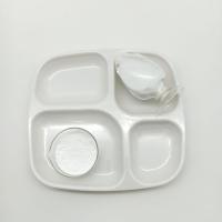 China White Customized Melamine Environmental Friendly Plate Withstand Temperature -20℃-120℃ For Hotel Restaurant for sale