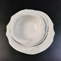 China Eco-Friendly Food Grade White Melamine Dinnerware Sets For Hotel for sale