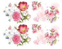 China High-Grade Melamine Decal Paper with Custom Floral Patterns for Durable Tableware and Furniture Decoration for sale