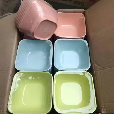 China Break Resistant Melamine Square Bowl for Cereal Salad Fruit Food Dishwasher Safe and BPA Free for sale