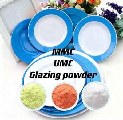 China Low Formaldehyde Melamine Glazing Powder For Decal Paper Coating Dinnerware Molding for sale
