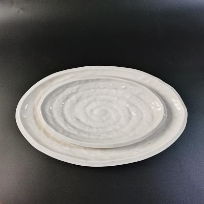 China Melamine Oval Plate For Food Dishes With Melamine Moulding Compound for sale