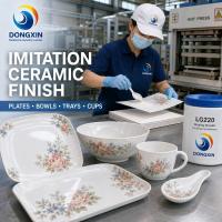 China Plastic Melamine Raw Material Melamine Glazing Powder For Imitation Ceramic Dinnerware for sale