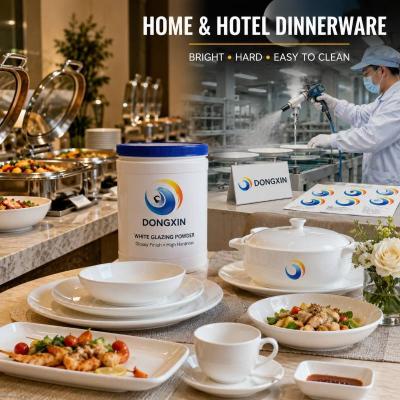 China Non Toxic White Melamine Glazing Powder For Home / Hotel Dinnerware for sale