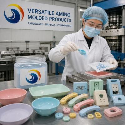 China Color Customized Powder Melamine Glazing Powder for making Amino Molded Product for sale