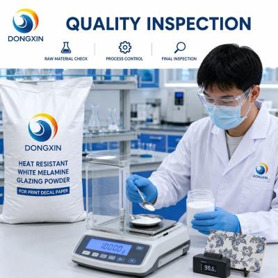 China Food Safe High Gloss Anti-Stain White Melamine Glazing Powder for A1 A3 Grade Tableware for sale
