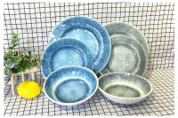 China Hot Sale Food Grade Shatterproof Heat Resistant Melamine Dinnerware Sets and Plates for Hotels and Restaurants for sale