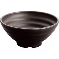China Wholesale Unbreakable Melamine Dinnerware Set Dishwasher Safe Eco-Friendly Black Matte Plates and Bowls for sale