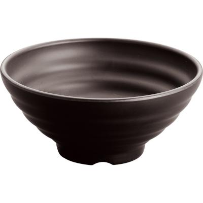 China Wholesale Unbreakable Melamine Dinnerware Set Dishwasher Safe Eco-Friendly Black Matte Plates and Bowls for sale