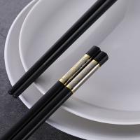 China Fiberglass Silver Color Alloy Chopsticks Series Japanese Non Slip Family Use for sale