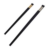 China Non Skid Dishwasher Safe Chinese Style Fiberglass Chopsticks With Golden Stamping for sale