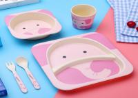 China Melamine Bamboo Fiber Dinnerware Kids Tableware Set for sale